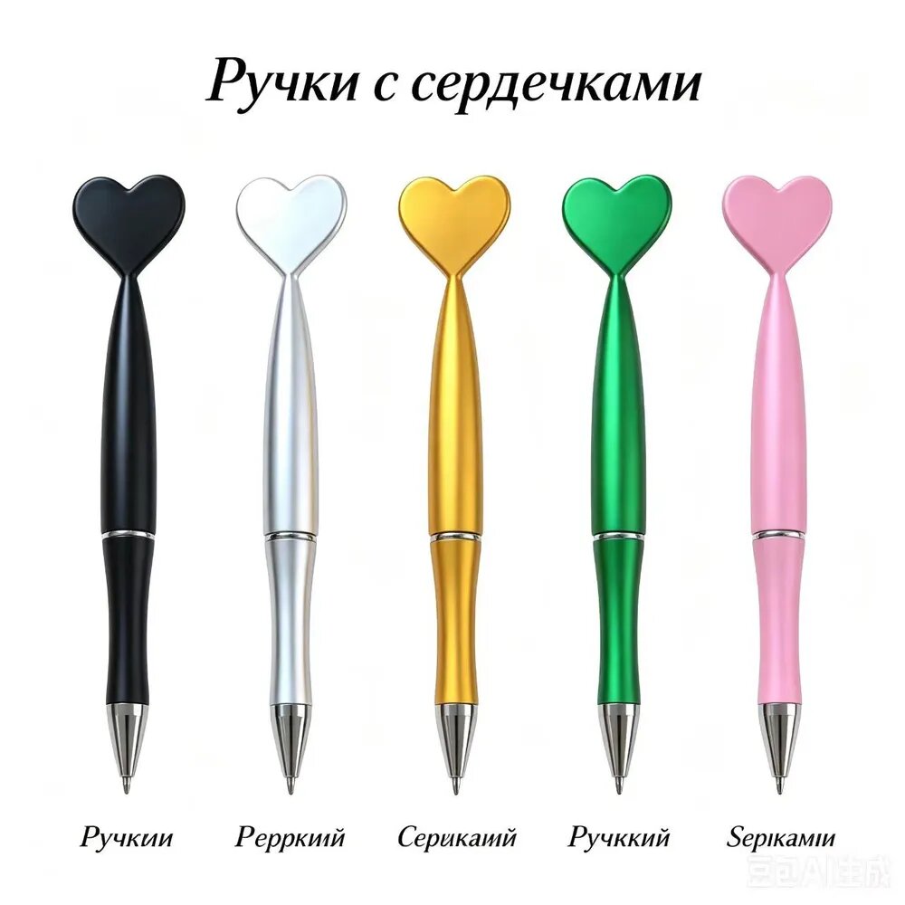 Ручка Шариковая, толщина линии: 0.7 мм, цвет: Черный, 5 шт.