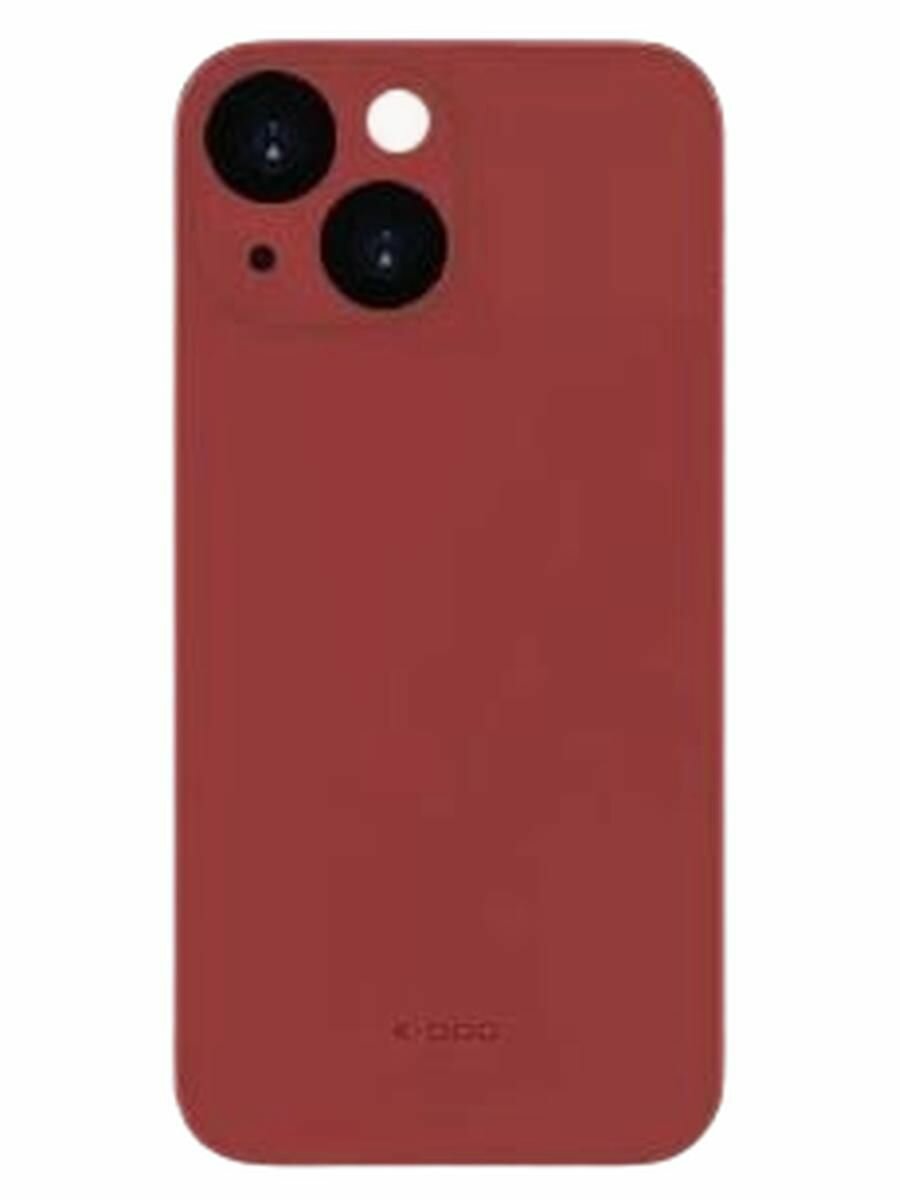 Чехол на iPhone 15 Plus, Air Skin ультратонкий пластик, красный