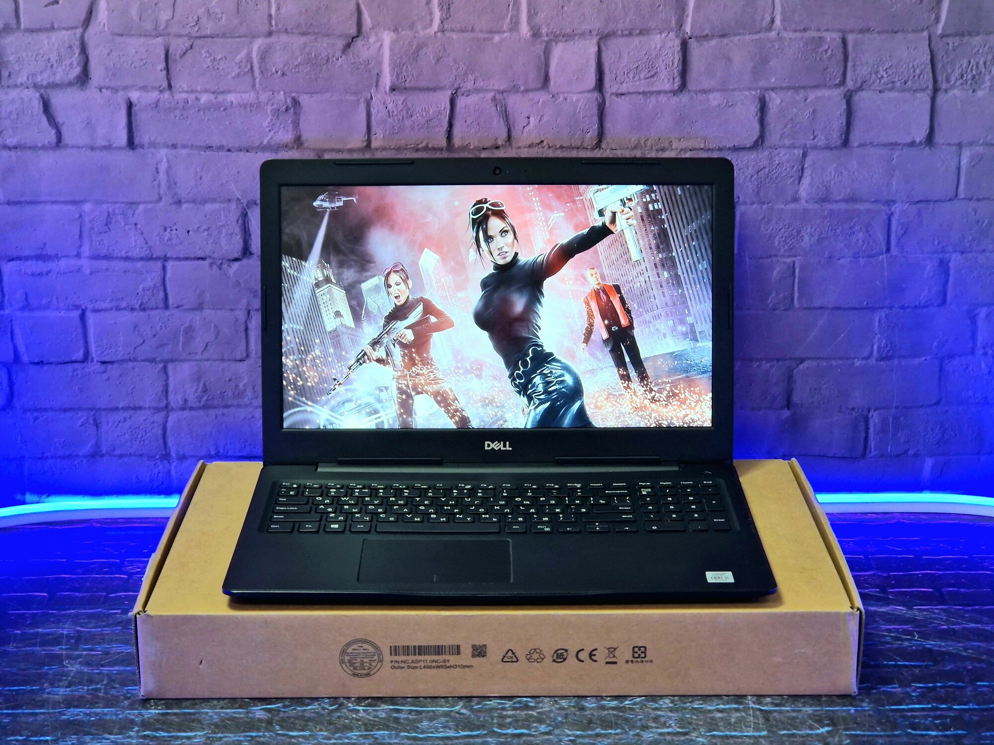 Dell Ноутбук 15.6", Intel Core i3-1005G1, RAM 8 ГБ, SSD 256 ГБ, Intel UHD Graphics, Windows Home, черный, Русская раскладка