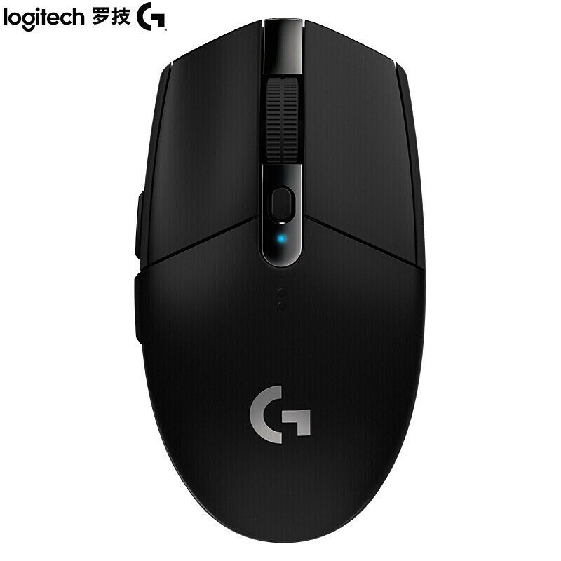 Logitech G304 беспроводная игровая мышь - Черная, эргономичная форма, 6 программируемых кнопок, идеальна для игр и