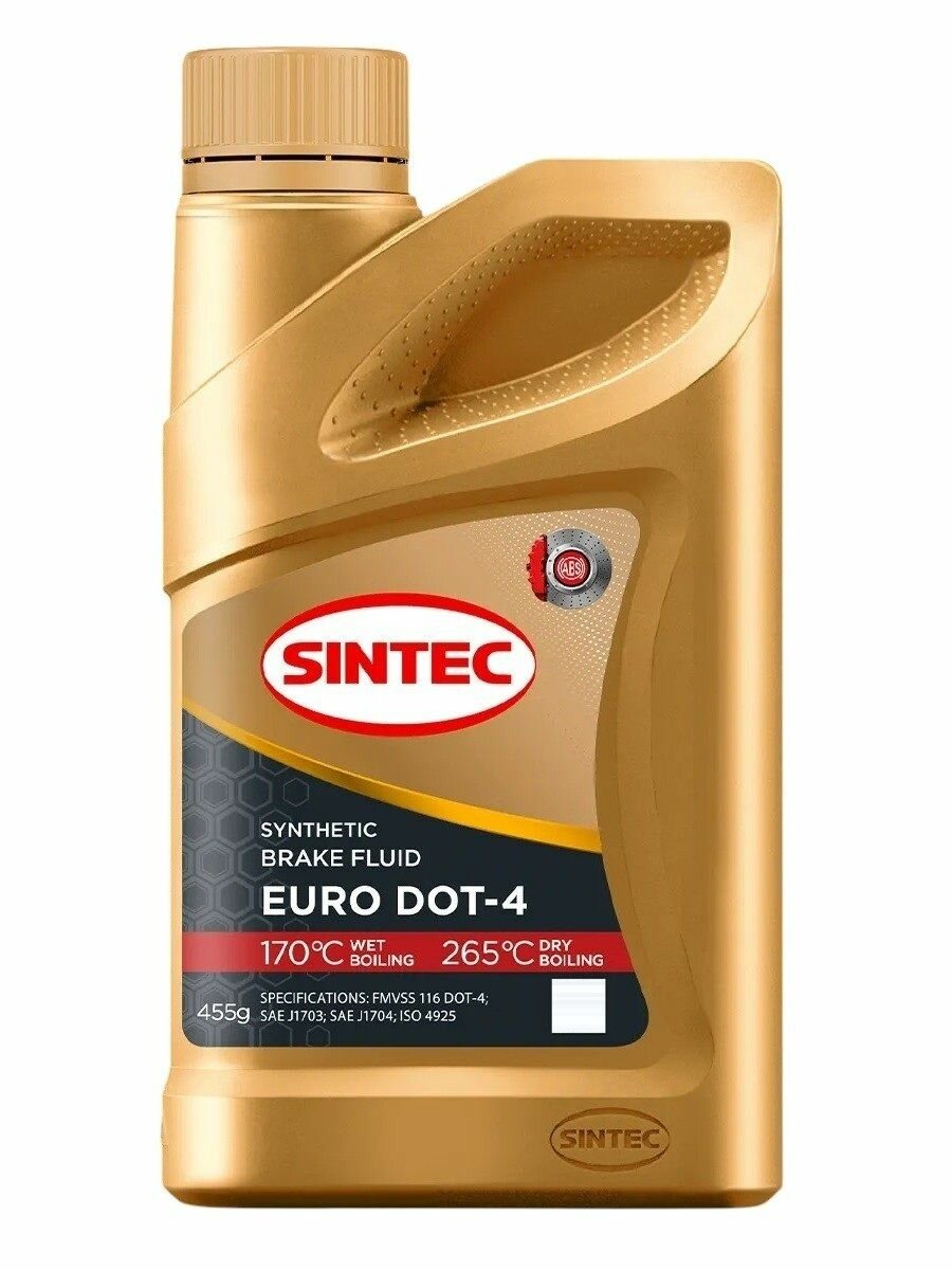Тормозная жидкость EURO DOT 4, 0,455л, SINTEC 102809