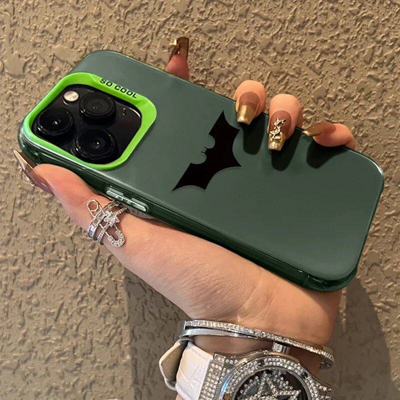 Чехол Batman для iPhone 14 ProMax, зеленый