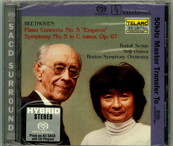 Компакт-диск Beethoven: Piano Concerto No. 5 in E flat major, Op. 73 'Emperor' (SACD) - Ozawa / Boston / Serkin (1 CD)