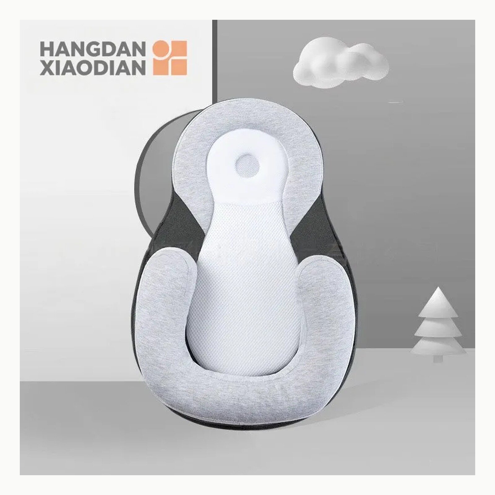 Кокон для новорожденных HANGDAN XIAODIAN серый, матрасы-коконы