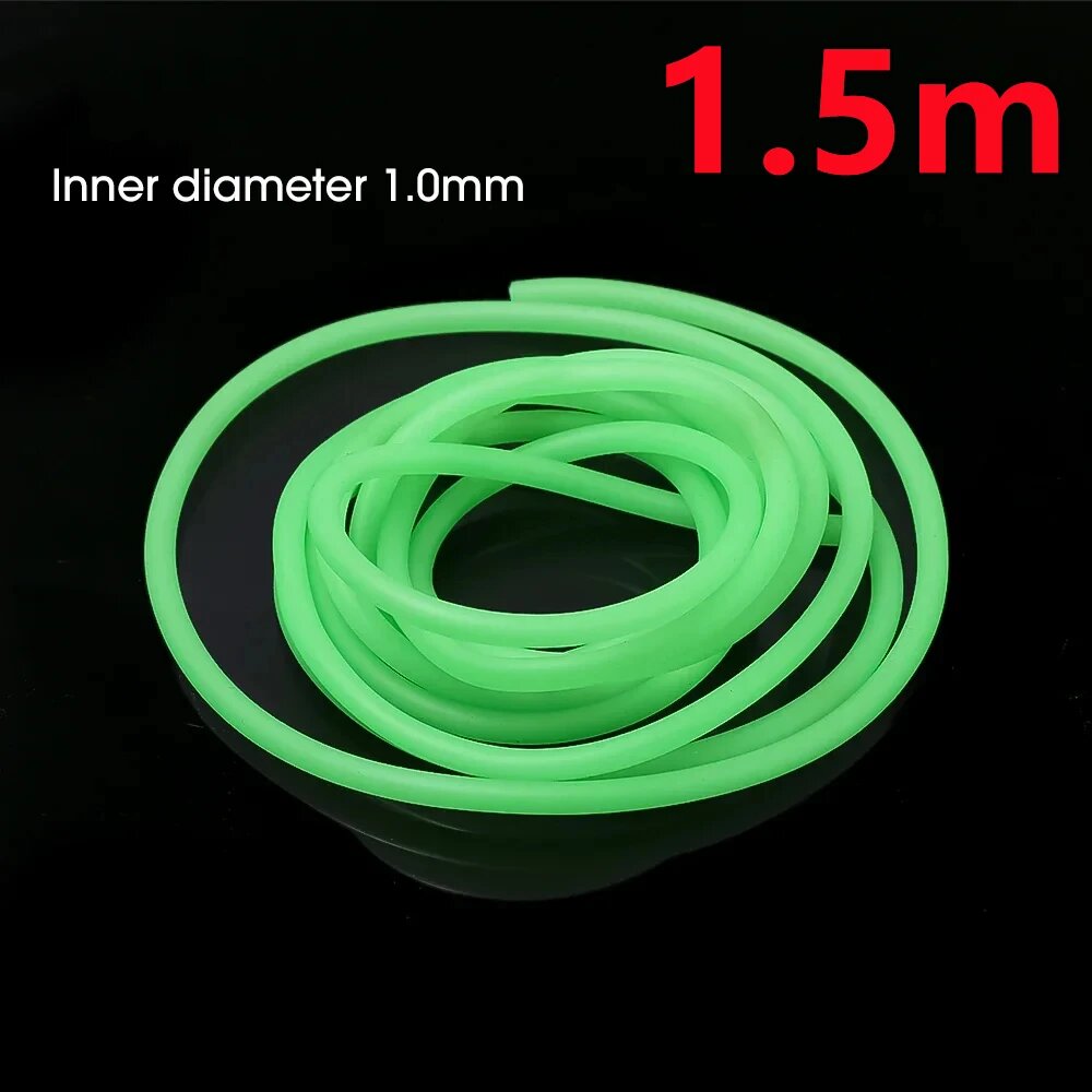 Светящийся силиконовый шланг для рыбалки 1м/1.5м 1.0mm 1.5meter