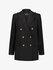 Пиджак DRHOPE Double-breasted blazer, размер 40, черный