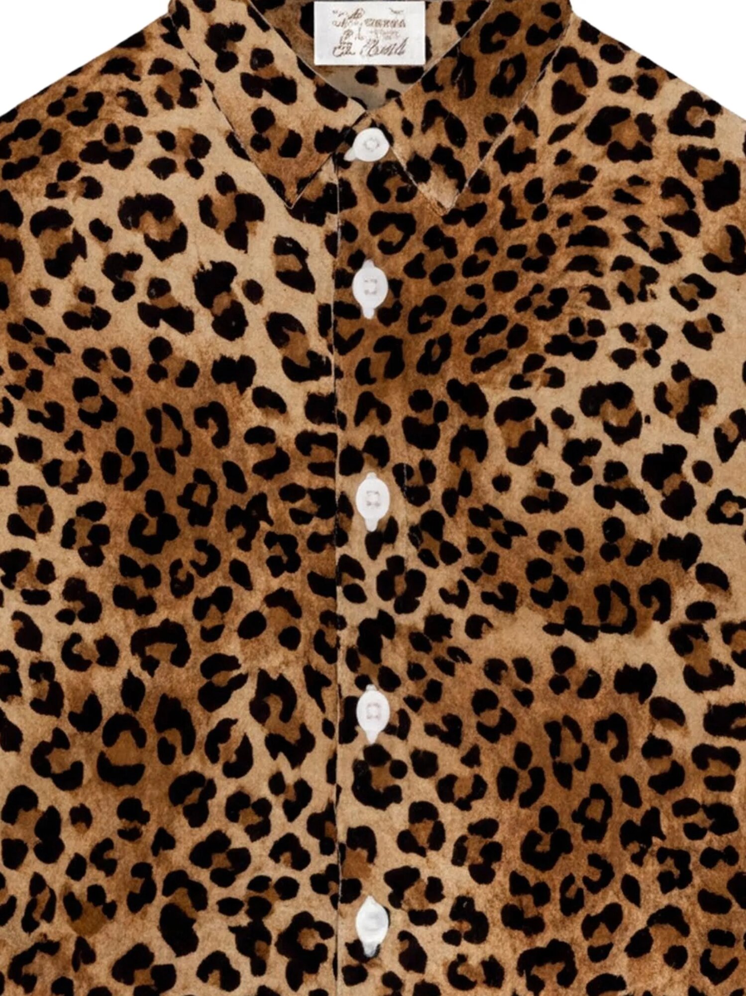 Рубашка MC2 Saint Barth Brigitte leopard-print shirt, размер 46 — фото 1