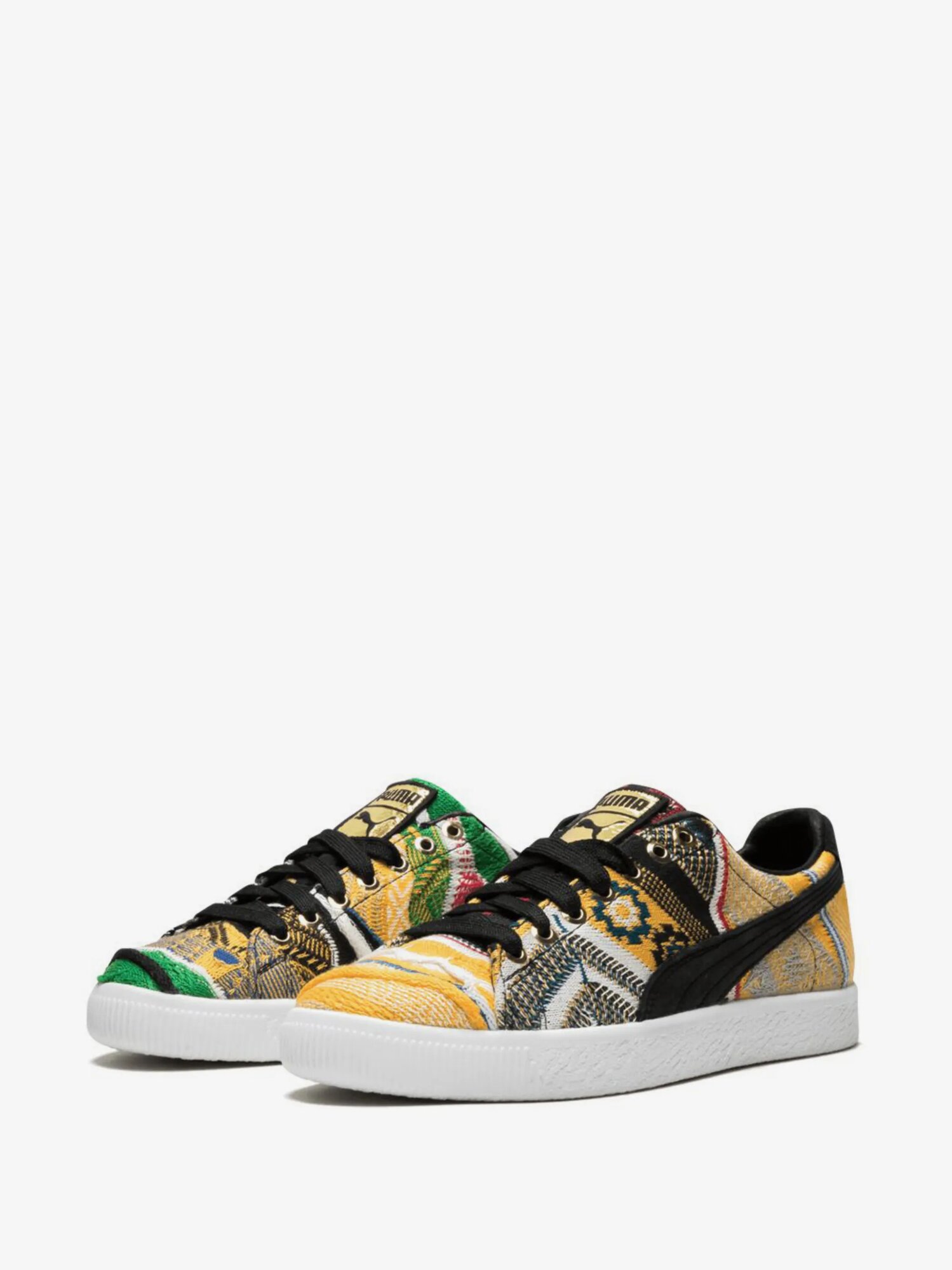 Кроссовки PUMA 'Clyde Coogi', размер 4 US, светло-желтый — фото 1