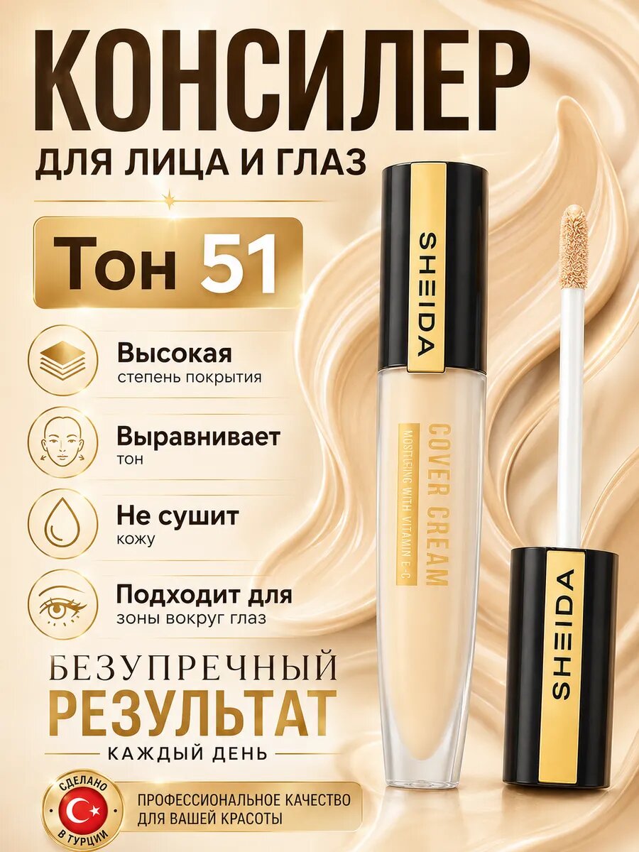 Консилер светло- бежевый корректор под глаза