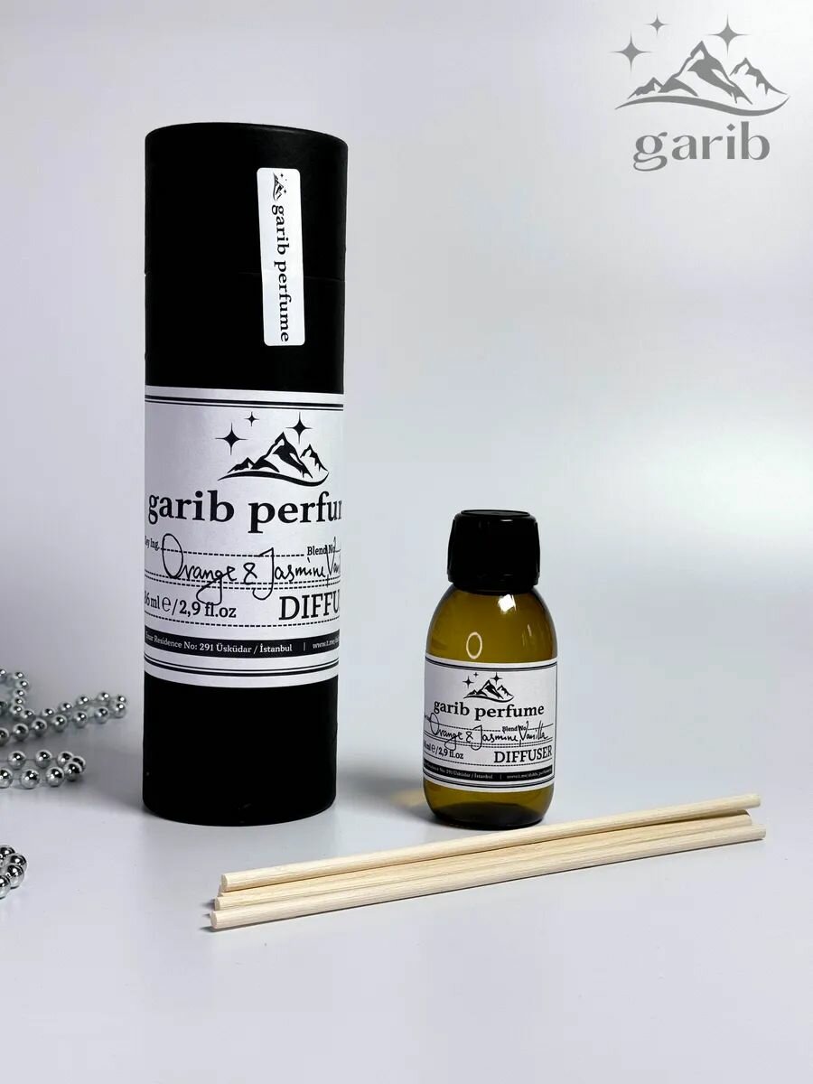 Парфюм для дома orange jasmine vanilla, освежитель воздуха для дома, ароматизация помещений и поддержание свежести