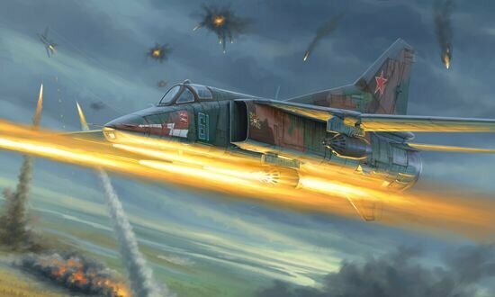 1/48 Российский штурмовик МиГ-27М Флоггер Дж. Сборочная модель