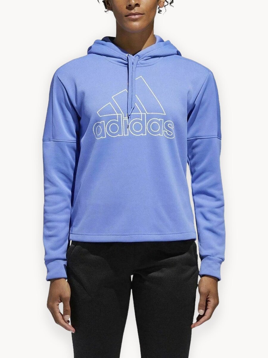 Худи adidas, размер XS, , синий