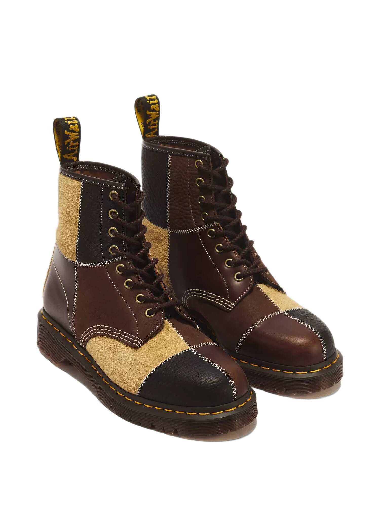 Ботинки Dr. Martens 1460 Patchwork, размер 5, коричневый — фото 1