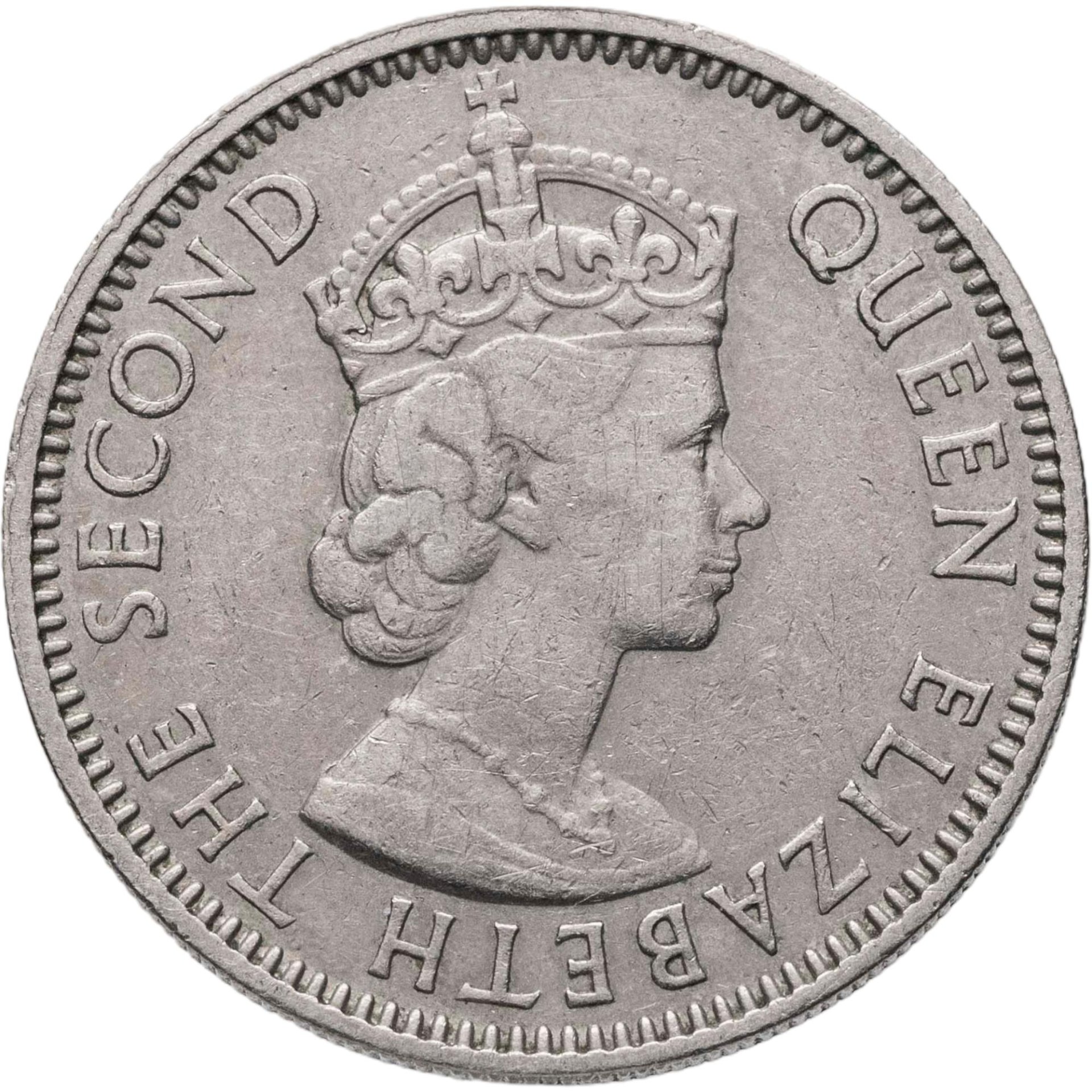 Белиз 25 центов cents 1980, Мельхиор медь-никель, в сохранности XF