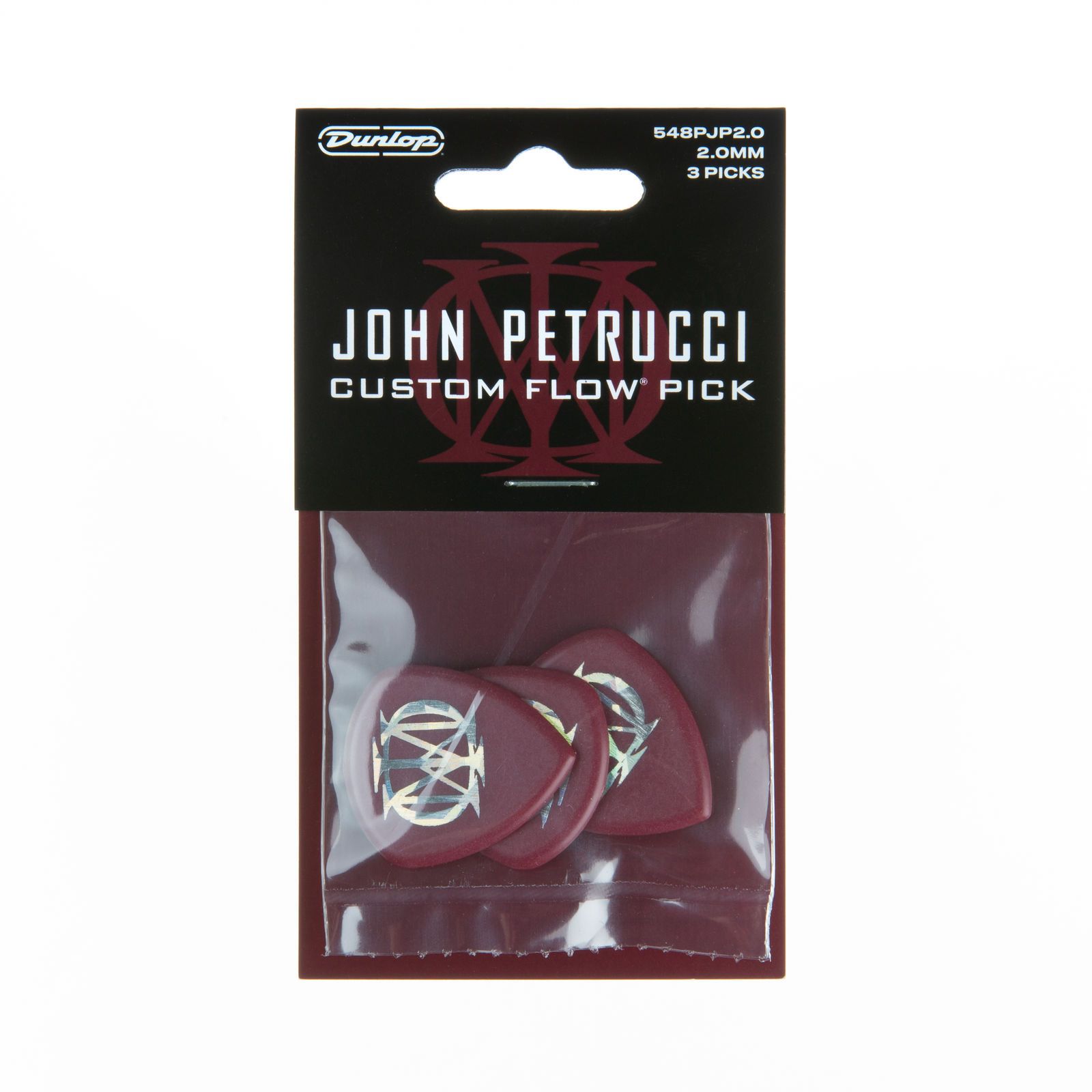 Dunlop 548PJP2.0 John Petrucci Flow Медиаторы 3шт, толщина 2.0мм.