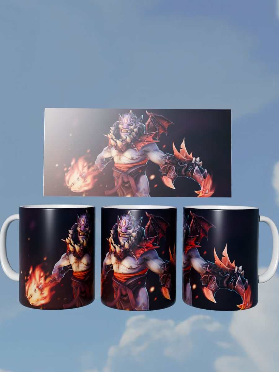Кружка "герой dota 2 Lion лион"