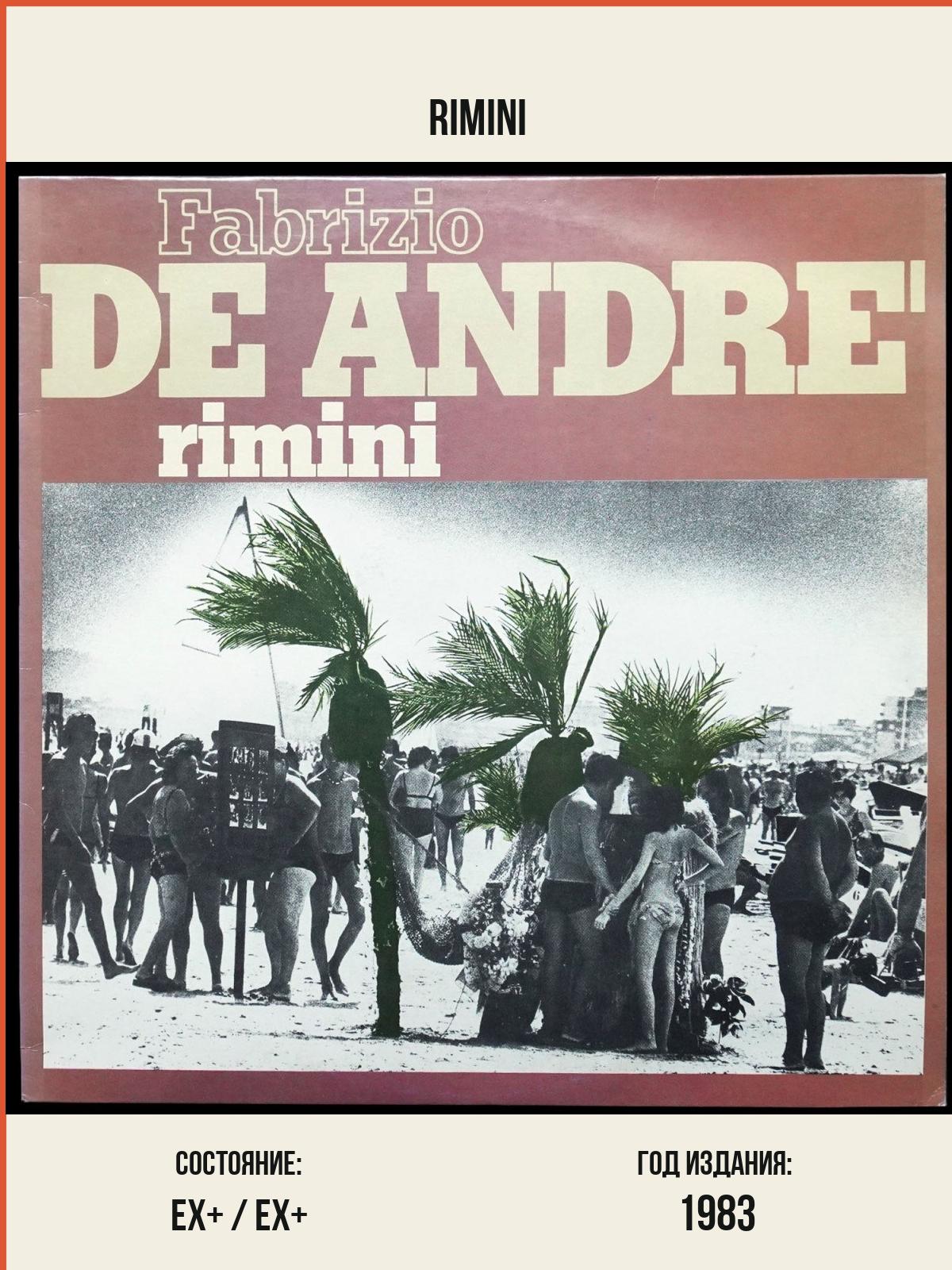 Виниловая пластинка Ricordi Fabrizio De Andre – Rimini