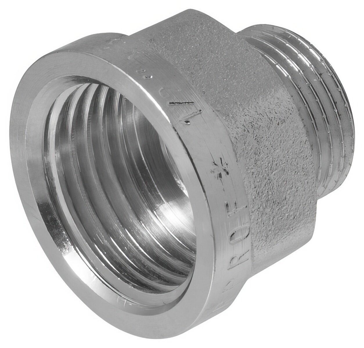 Переходник с ребордой MPF 1/2"х3/8" ВР/НР латунь резьба