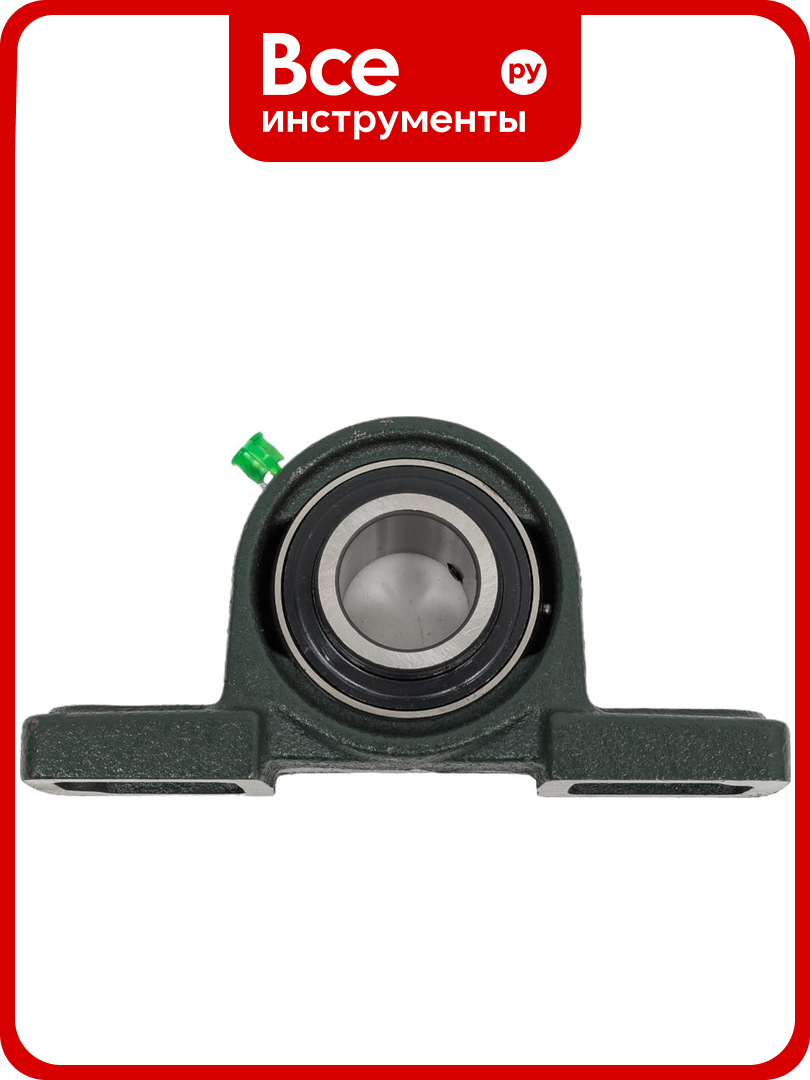 Подшипниковый узел HIMPT 480205 (UCP 205) 00028008378 чугунный корпус с лапами и стопорными винтами для фиксации вала