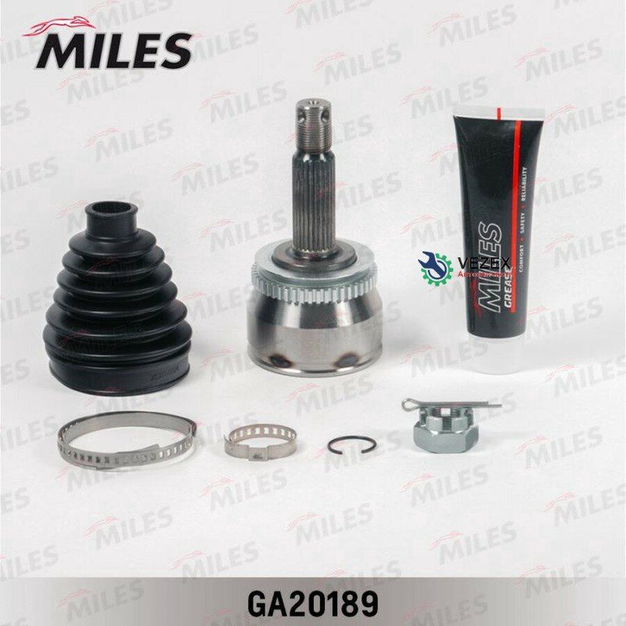 MILES GA20189 ШРУС наружный KIA RIO 1.5 05- (с ABS) (GSP 827068) GA20189
