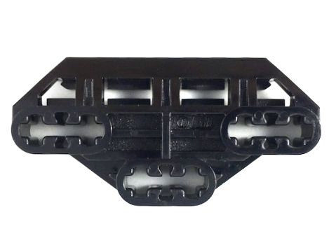 Technic, Axle Connector Block 3 x 6 with 6 Holes, 32307 Black U