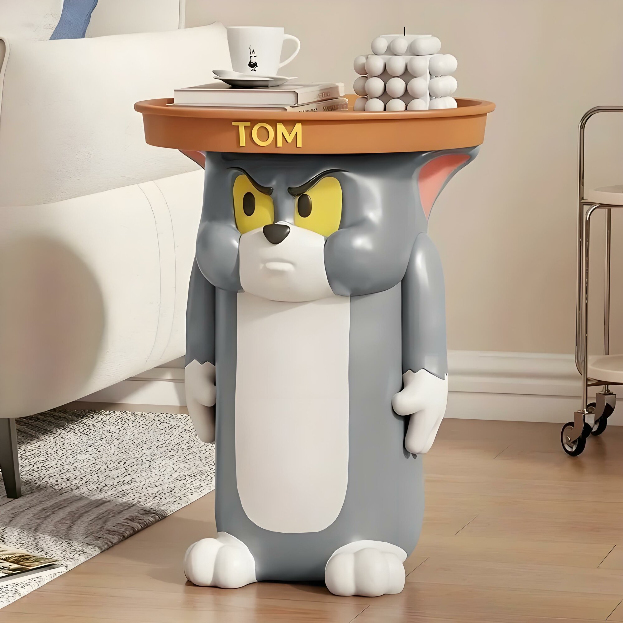Игровой стол Angry Tom, синий, квадратный, журнальный, 30x30 см