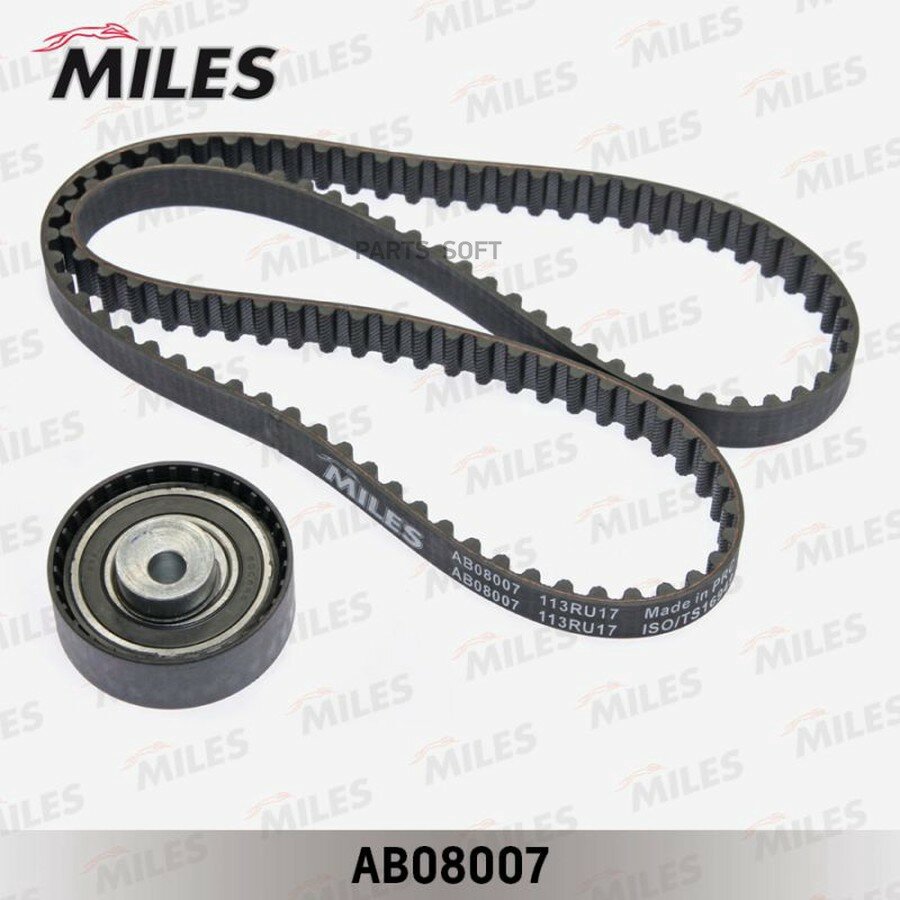 Комплект ГРМ ВАЗ-2190 (8кл) MILES (ремень+ролик), арт. AB08007 MILES AB08007 | цена за 1 шт