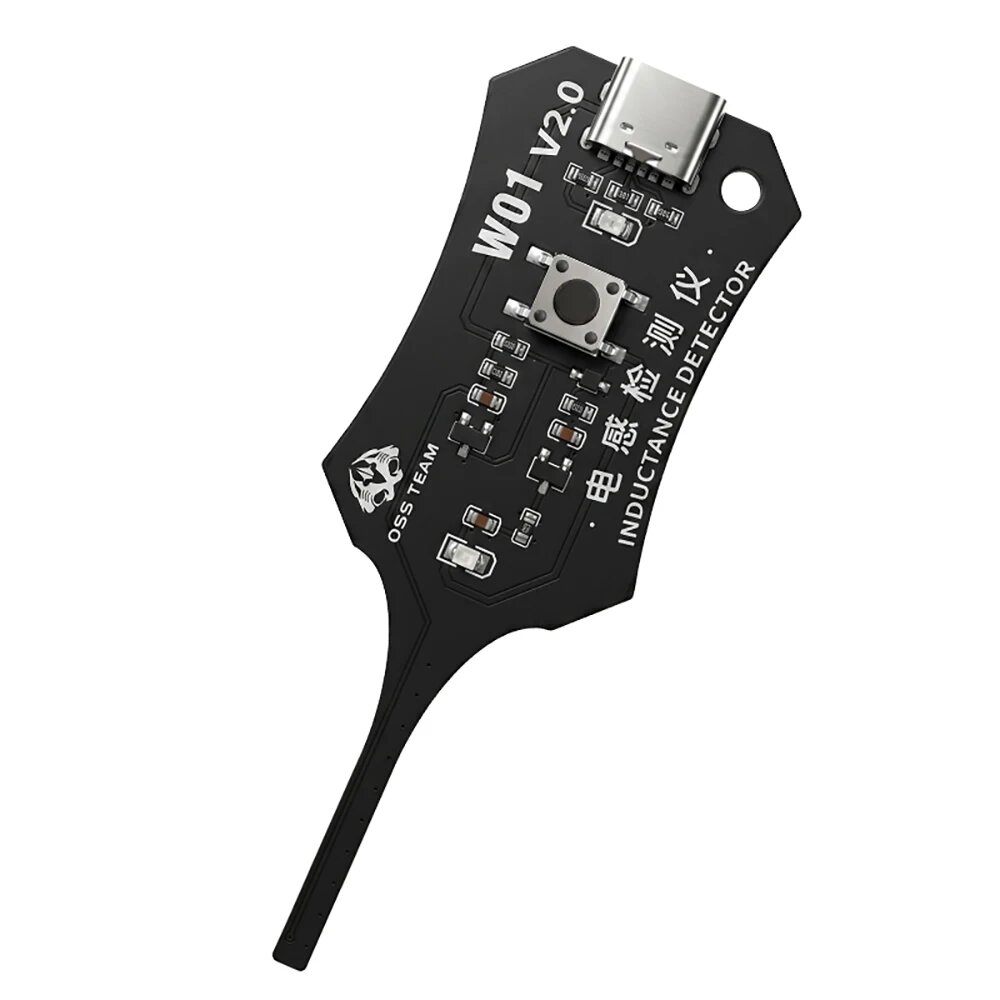 Тестер индуктивности W01 Type-C, тестер катушек материнских плат, детектор индуктивности, W01 V2.0