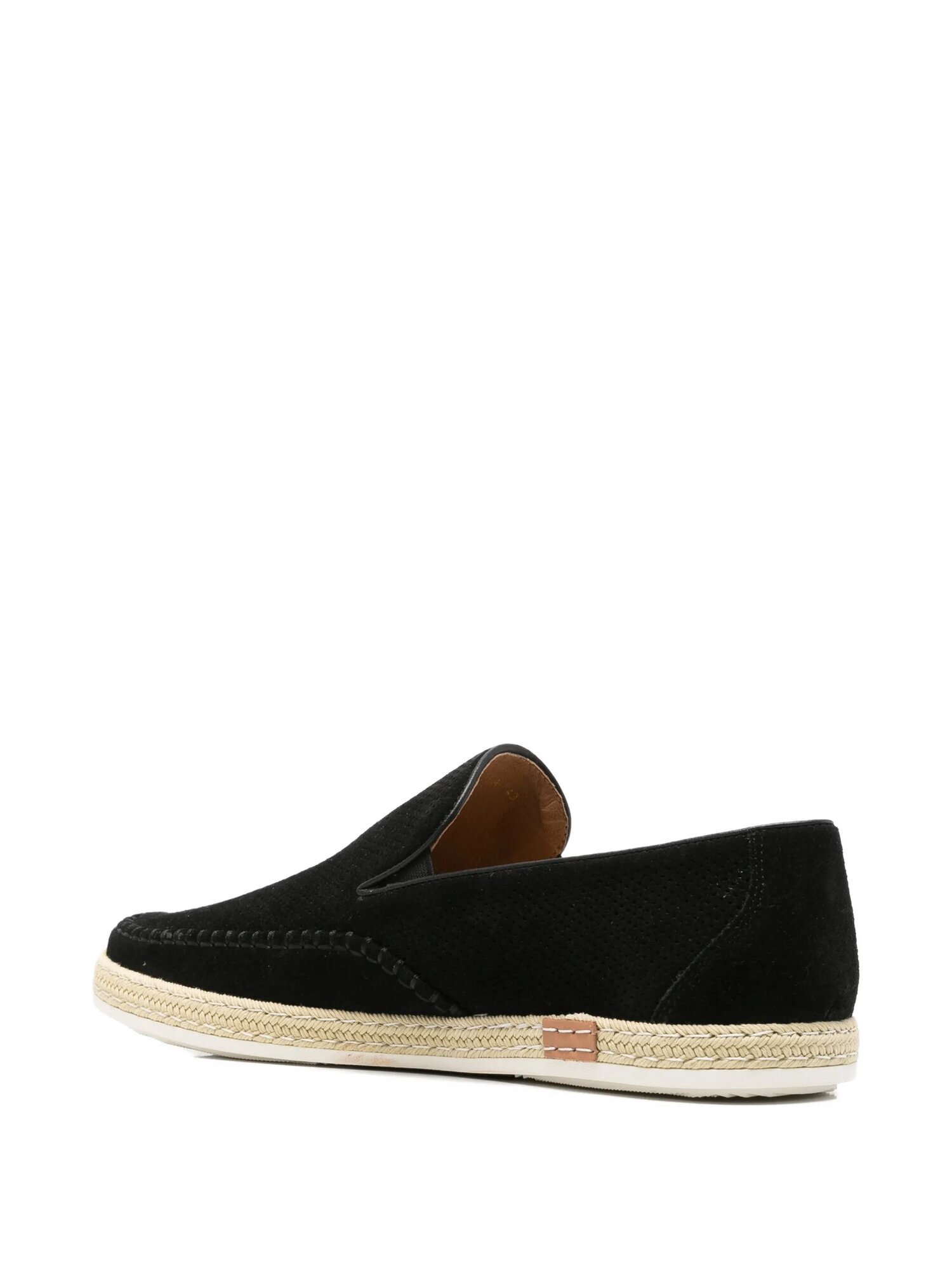 Лоферы SERGIO MORETTI Suede penny loafers, размер 45, black/black — фото 1