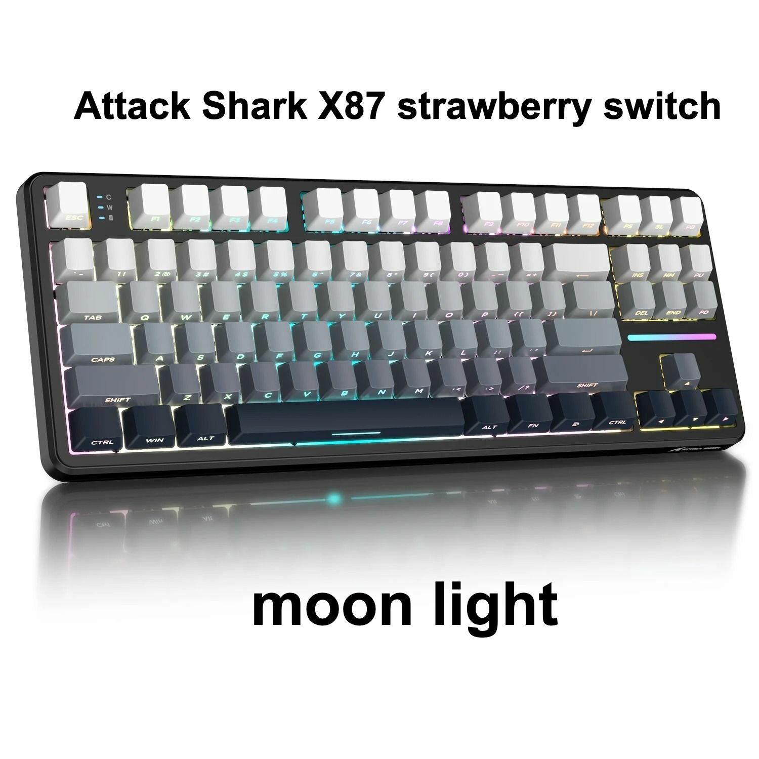 ATTACK SHARK X87 Беспроводная механическая игровая клавиатура Tri-Mode BT5.0 2,4 ГГц USB-C