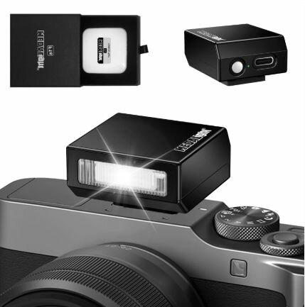 MEDALight F1s Мини-вспышка для фотоаппарата, портативная вспышка Speedlite с горячим башмаком для цифровых зеркальных