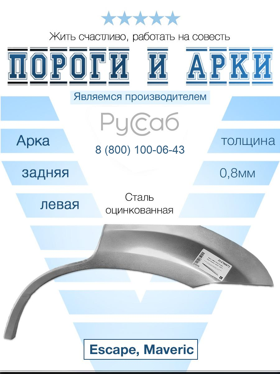 Арка левая для Ford Escape, Ford Maveric 2001-2007