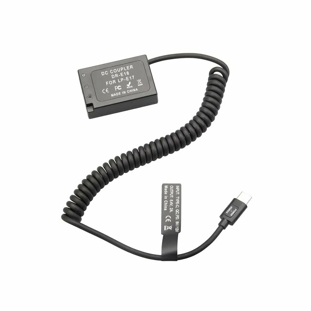 (O049) ACK-E18 LP-E17 DR-E18 Муфта-муфта Батарея Адаптер камеры для Canon 850D 800D 760D 750D 77D T6I T6S T7I X9I RP