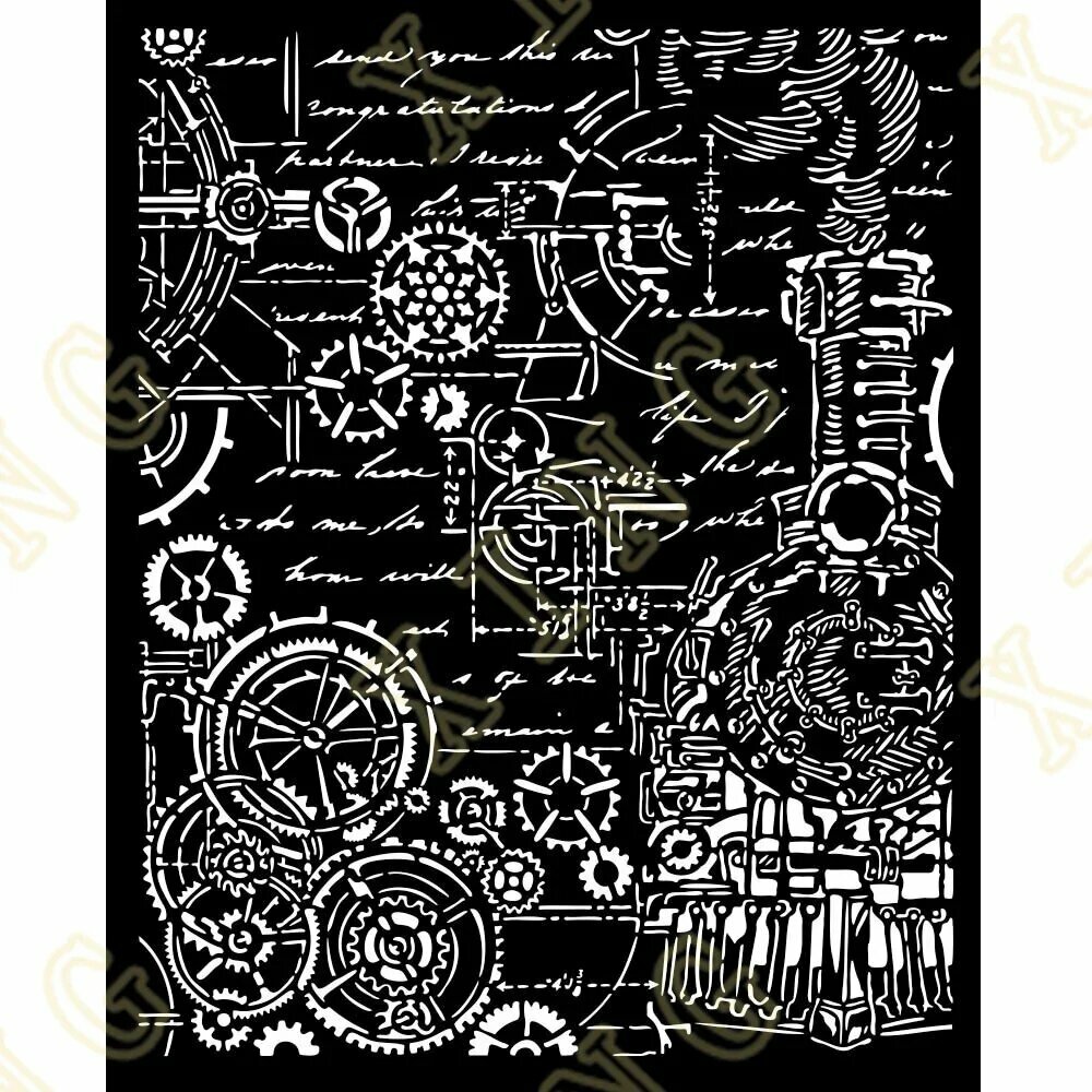 Трафарет металлический Z6392-Stencil World Metal Decor