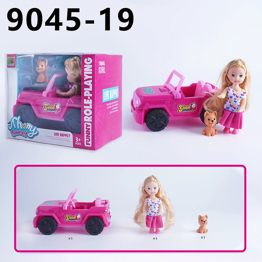 Набор кукольного домика MSFTOYS, 9045-19, розовый