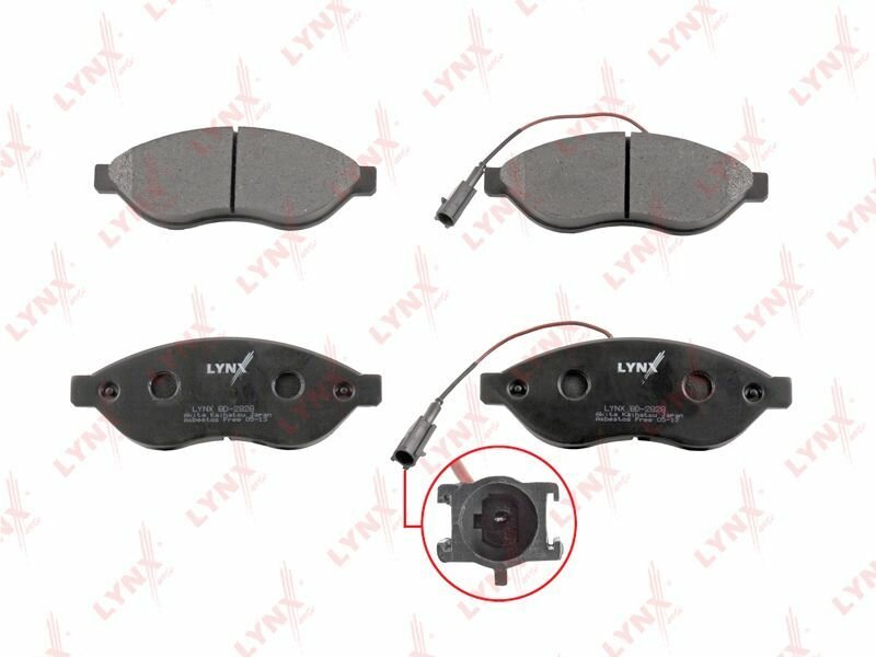 LYNXauto Дисковые тормозные колодки, передние