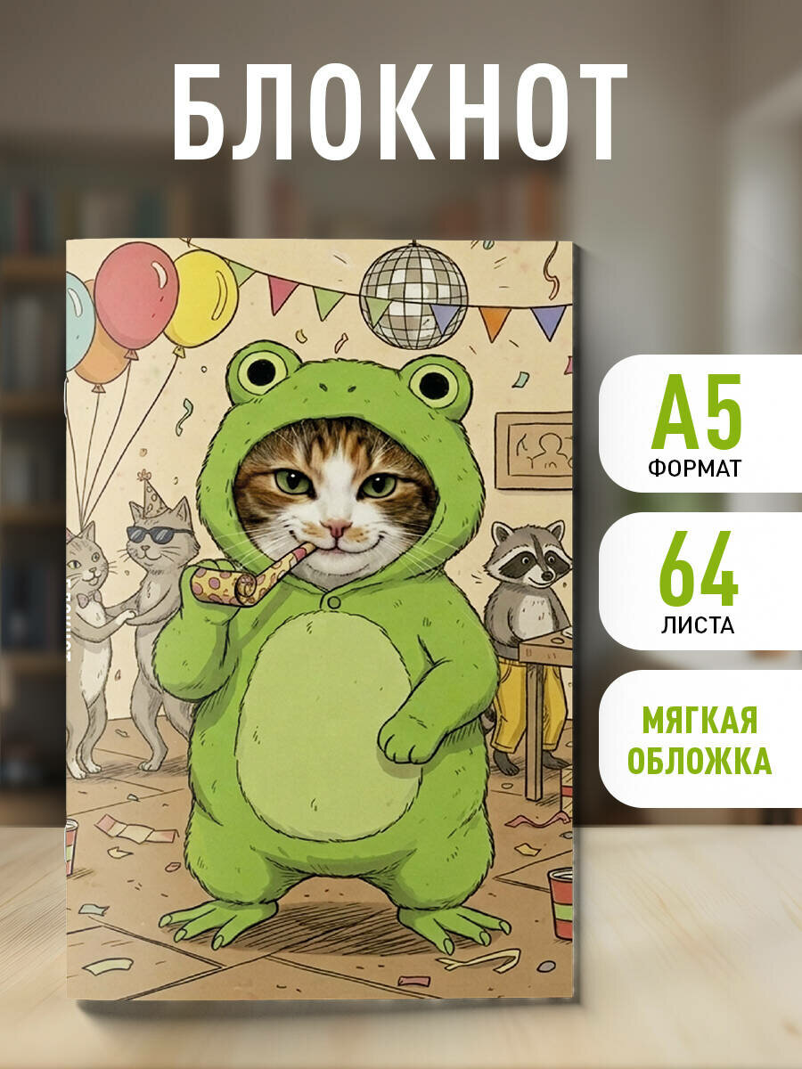 Блокнот. Сначала повеселимся (А5, на скобе, 64 стр.)