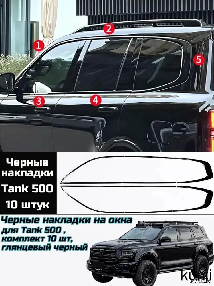 Защита внешних частей автомобиля на кузов, 10 шт.