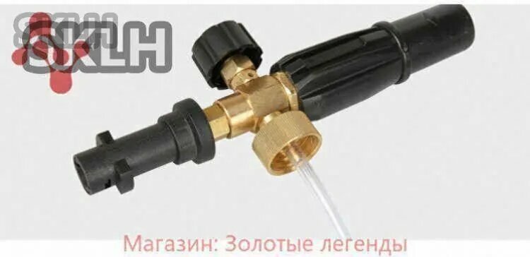 Шланг для минимоек длиной 1 метр с максимальным давлением 200 бар, аксессуар для подключения и подачи воды — фото 1