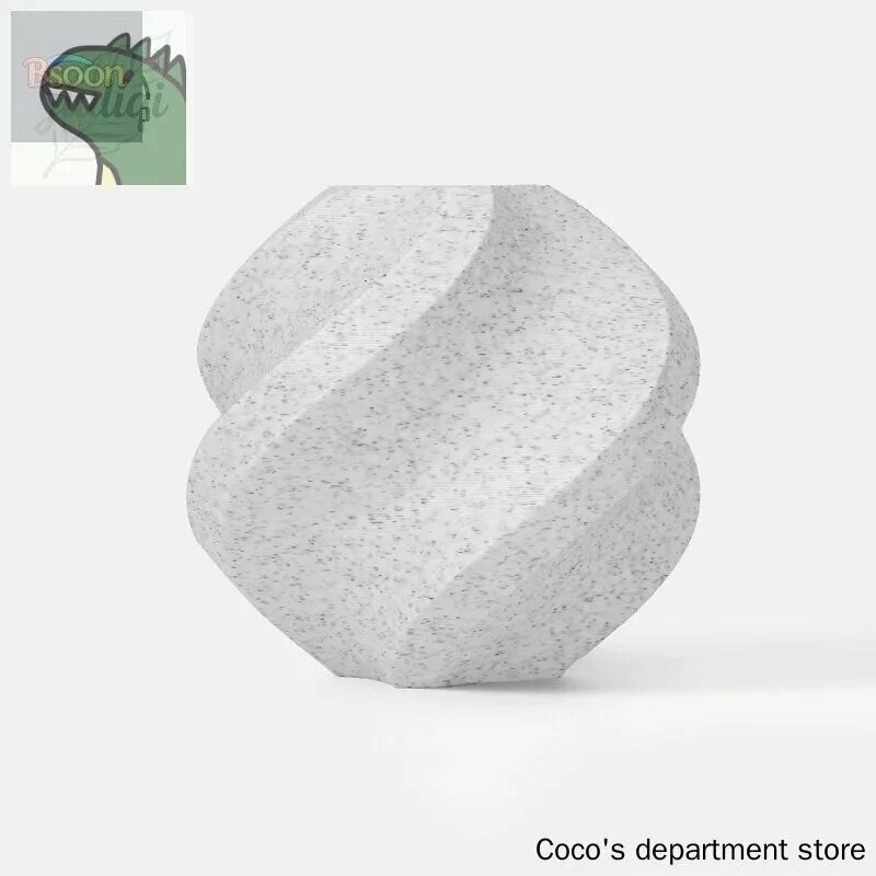 Bambu Lab PLA Marble мраморный филамент для 3D-печати, реалистичная каменная текстура, RFID-идентификация параметров, WHITE MARBLE 13103, с катушкой
