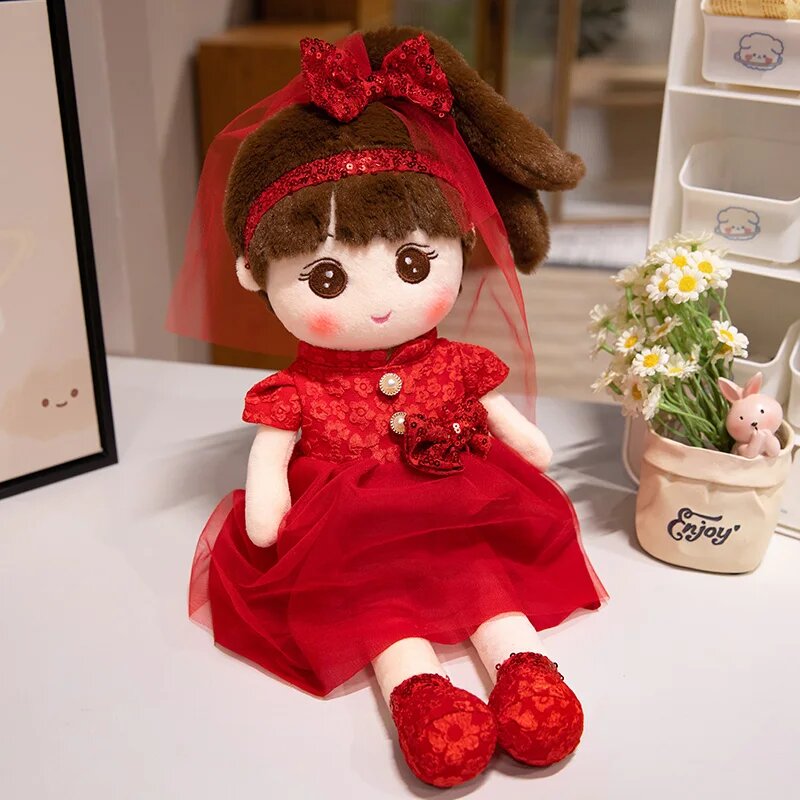 Kawaii Плюшевые Куклы для Девочек Красный, 2, 45cm