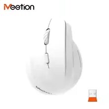 Беспроводная вертикальная мышь NexusClick BTM010 леворуких 2400 DPI Белый, White Left Hand