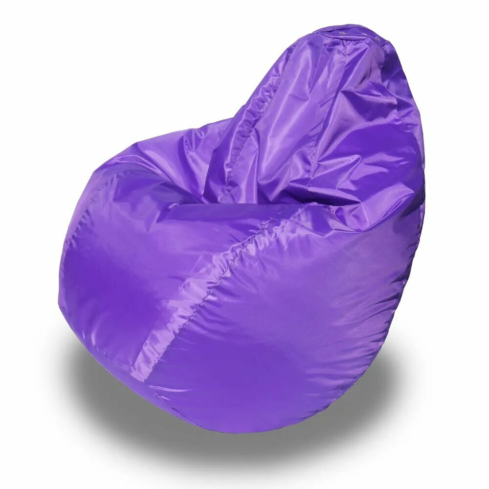 KEMPIT Puff Кресло-мешок Груша, Оксфорд, Размер XXXXL, фиолетовый