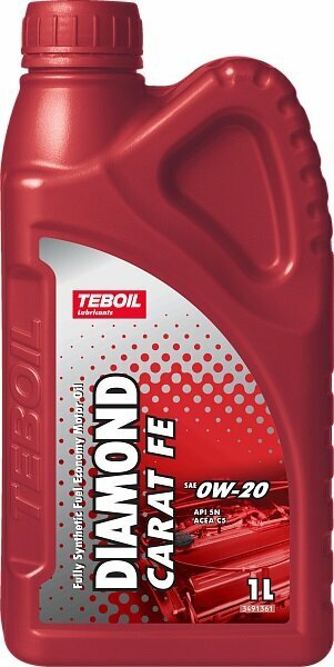 Моторное масло TEBOIL Diamond Carat FE 0W-20 (1л) 3546322, TEB-0W20-DCFE-1L