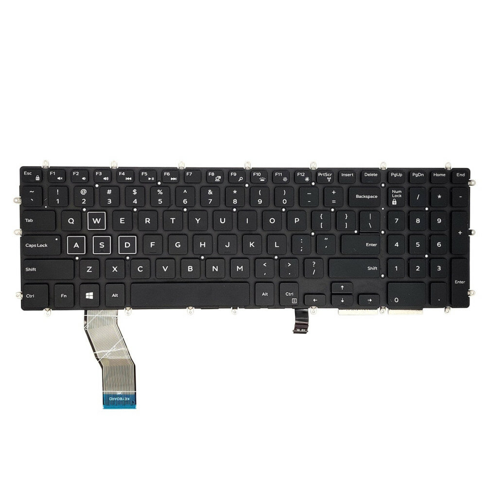 Клавиатура для ноутбука Dell G7 7790, G5 5590 ( 0JRN29 JRN29) с подсветкой, черная