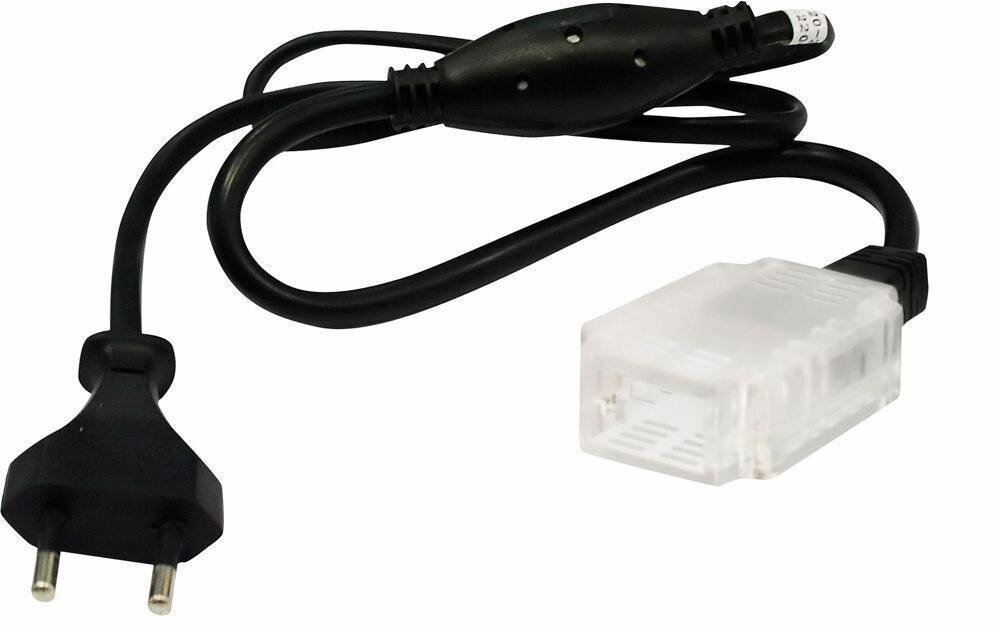 Сетевой шнур 3W для квадр. дюралайта LED-F3W, шнур 0,8м, LD122 Feron 26094