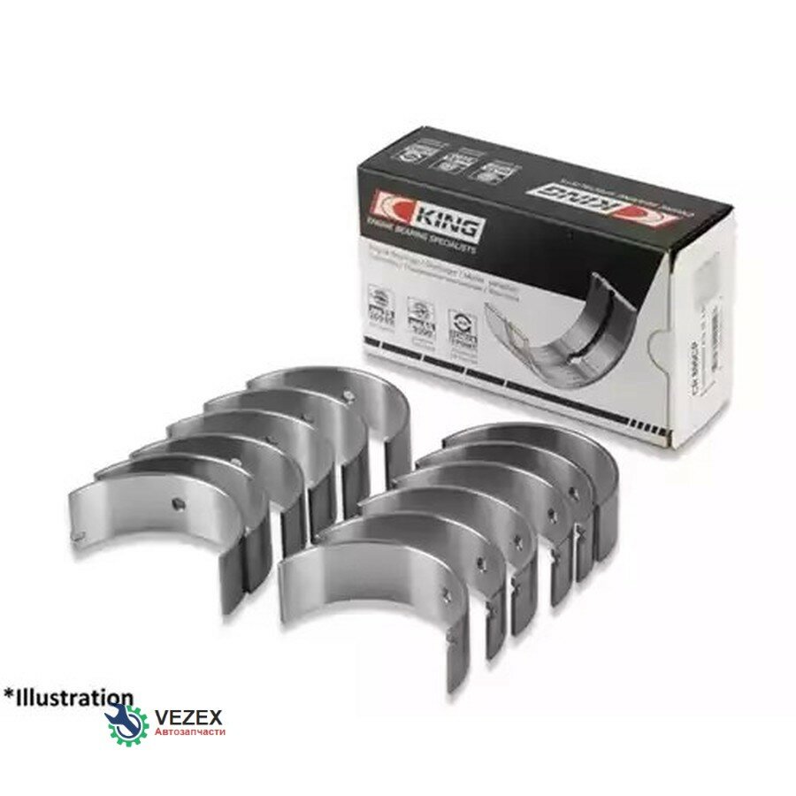 KING-BEARINGS CR6857SM Вкладыши шатунные Chrysler Voyager/Dodge Challenger 3.6 ERB (0518 4112 AF) King