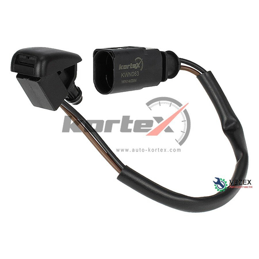KORTEX KWN063 Форсунка омывателя лобового стекла SKODA FABIA 02-/OCTAVIA 00-11 с обогревом KWN063