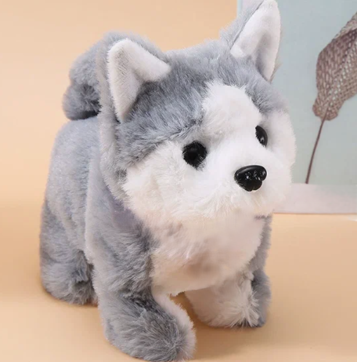 Интерактивная игрушка Electric stuffed puppy, плюшевый щенок хаски