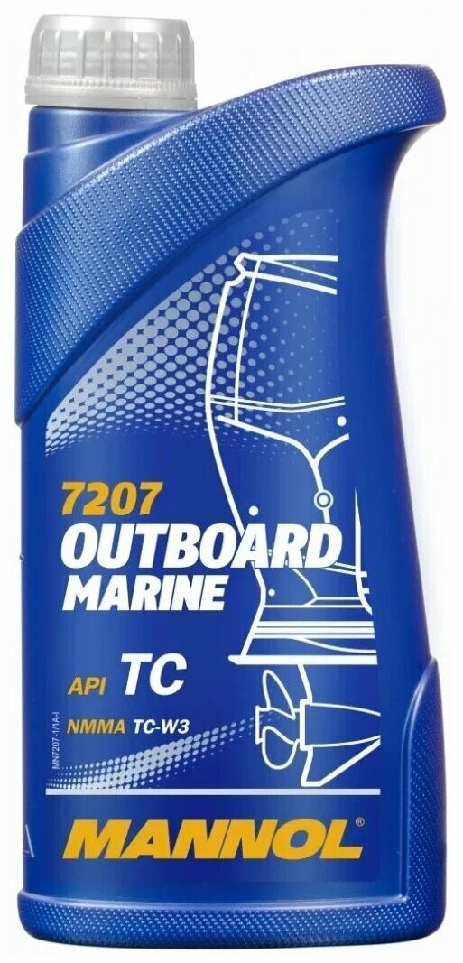 Масло моторное Mannol (SCT) 2T Outboard Marine (1л) ПолуСинтетика 1412